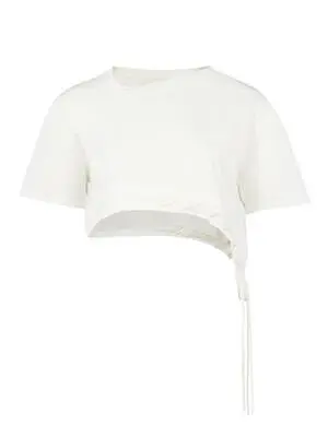 PCFG Pure Cotton Crop String T-shirt - White