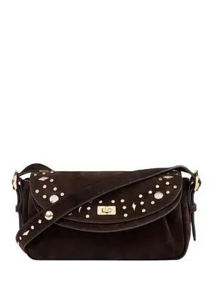 SANDRO Le Mambo Janys Studded Suede Bag