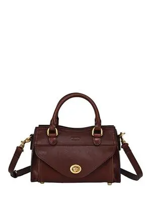 OLD TREND Lockwood Genuine Leather Satchel Brown