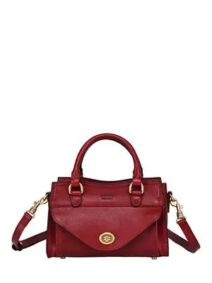 OLD TREND Lockwood Genuine Leather Satchel Maroon