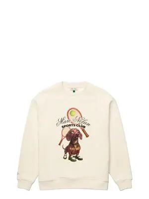 MARC NOLAN Sports Club Crewneck Sweatshirt - Cream