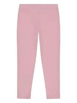 Busy Bees Leggings Ribbed Knit - Light Pink