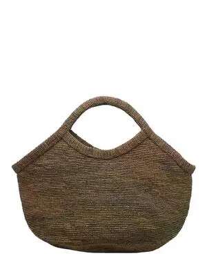 IBELIV Tote Bag With Magnetic Closure - Brown