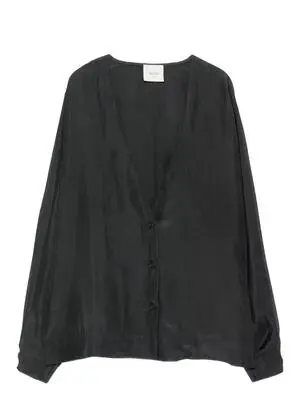 ALYSI Button Long-sleeve Kimono - Grey
