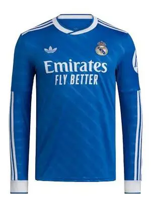 Adidas Real Madrid 25/26 Third Jersey Long Sleeve - Blue Bird Soccr/rms/s2r