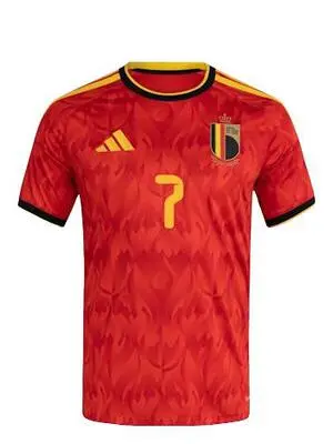Adidas Belgium 26 Home De Bruyne Jersey - Red/bold Gold/soccr
