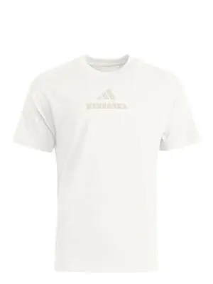 Adidas Cornhuskers All Szn Embroidered Tee Shirt - Nebraska Off White
