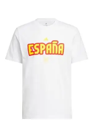 Adidas World Cup 2026 Spain Home Graphic Tee Shirt - White