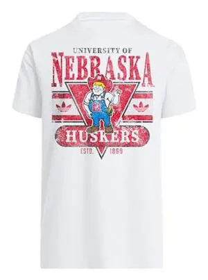 Adidas Cornhuskers Graphic T-shirt - Nebraska White