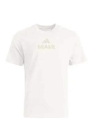 Adidas Hurricanes All Szn Embroidered Tee Shirt - Miami Off White