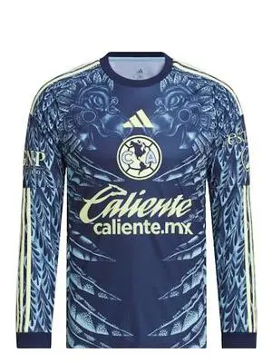 Adidas Club America 2025/2026 Long Sleeve Away Jersey - Team Navy Blue