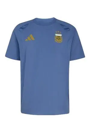 Adidas Argentina Tiro Travel Tee Shirt - Crew Blue