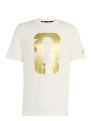 Adidas Fifa World Cup 2026 Official Emblem T-shirt - Core White