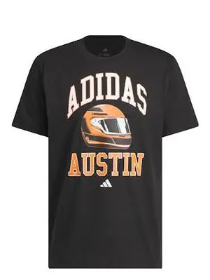 Adidas Austin Helmet Tee Shirt - Black