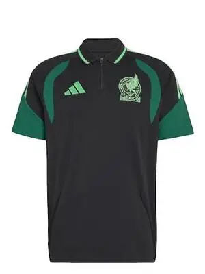 Adidas Mexico 2026 Tiro Polo Shirt - Black