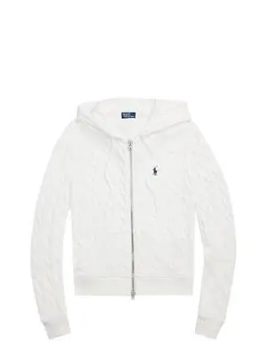 Polo Ralph Lauren Long Sleeve Full Zip Hoodie - White