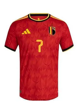 Adidas Belgium 2026 Home Authentic Jersey - Red Bold Gold Soccr/bg2