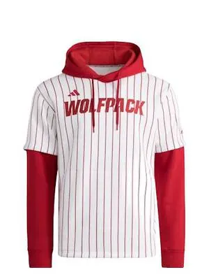 Adidas Wolfpack Hooded Jersey - White Team Power Red