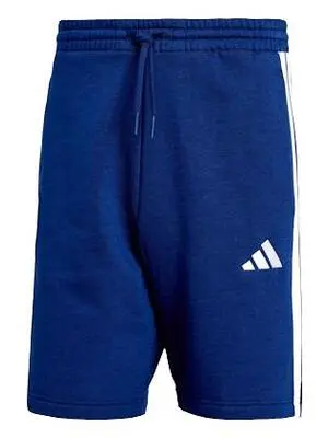 Adidas Essentials 3-stripes Fleece Shorts - Dark Blue White