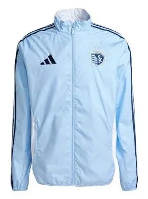 Adidas Sporting City Reversible Anthem Jacket - Kansas Glow Blue