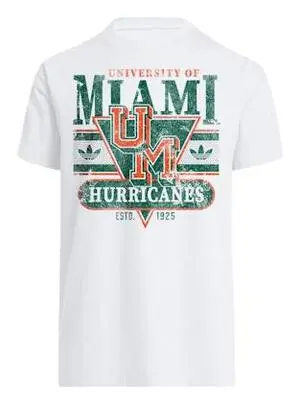 Adidas Hurricanes Graphic T-shirt - Miami White