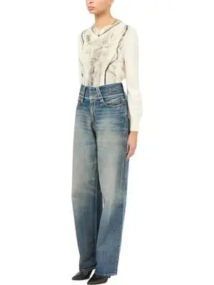 MAISON MARGIELA High-waisted Jeans - Medium Blue