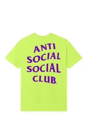 ANTI SOCIAL SOCIAL CLUB Mind Games Tee Shirt - Safety Yellow