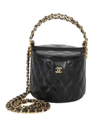 CHANEL Quilted Calfskin Mini Vanity Bag