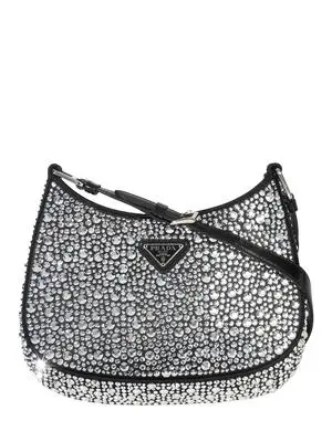 PRADA Satin Crystal Cleo Bag