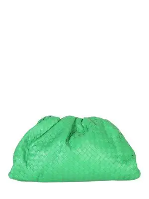 Bottega Veneta Nappa Intrecciato Maxi Pouch - Green