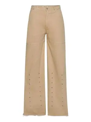 ASTRUM Rivet Wide Leg Pant - Tan