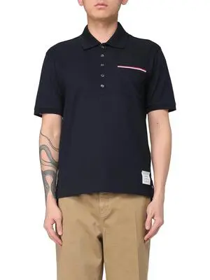 Thom Browne Polo Shirt Men Navy