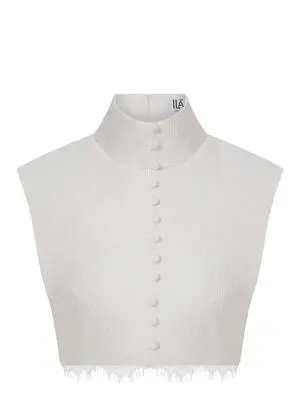 ILA Ciel Button-Detail Crop Top