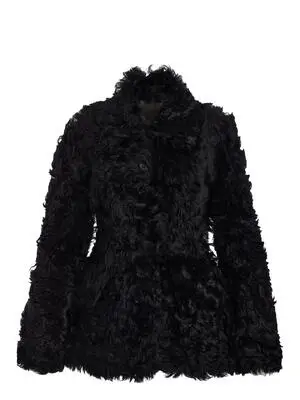 BY MALENE BIRGER Adeline Reversible Shearling Jacket - Black