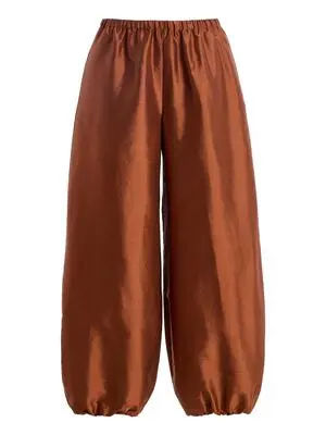 BY MALENE BIRGER Lumas Mid-rise Straight-leg Pants - Orange