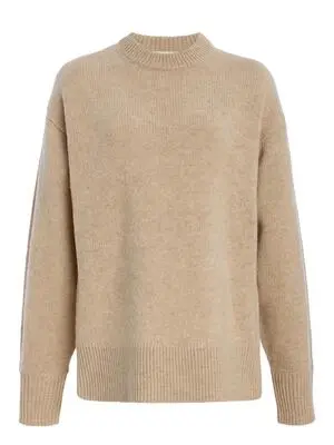 BY MALENE BIRGER Hannah Crew-Neck Wool Sweater Neutral