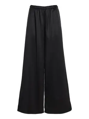 BY MALENE BIRGER Mid-rise Wide-leg Pants - Black