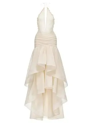 MONTSAND Halter Maxi Dress - Ivory