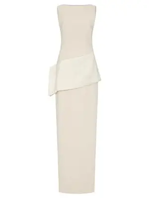 Rachel Gilbert Rick Gown Elegant Maxi Dress - Ivory