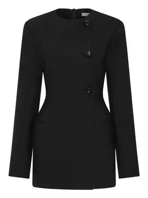 Rachel Gilbert Finley Wool-blend Mini Dress - Black