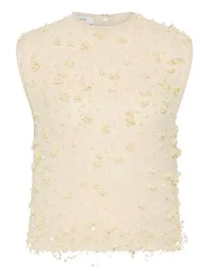 Rachel Gilbert Anika Embellished Top - Ivory
