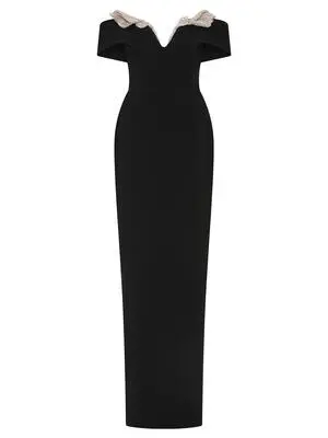 Rachel Gilbert Oscar Gown - Black