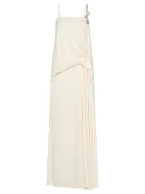 Rachel Gilbert Oryx Draped Column Gown - Ivory