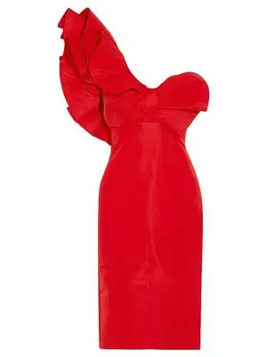 Johanna Ortiz One-shoulder Silk Gown - Red
