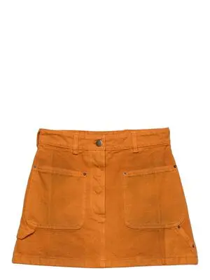 Prada Canvas Miniskirt - Orange