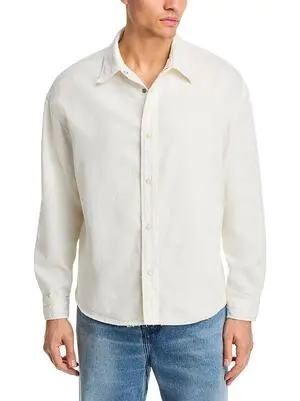 FRAME Relaxed Fit Denim Shirt - Off White