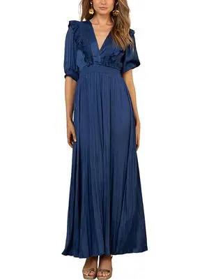 Hale Bob Lovisa Charmeuse Dress - Indigo