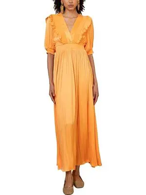 Hale Bob Lovisa Charmeuse Dress - Orange