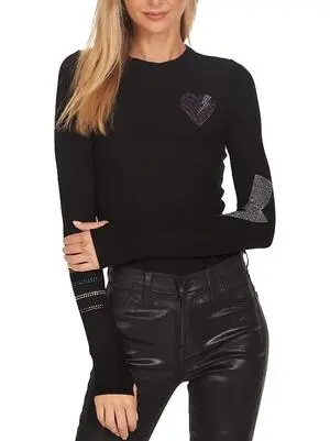 Lauren Moshi Mckinley Rays Of Love Top - Black