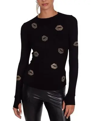 Lauren Moshi Mckinley Kisses Top - Black